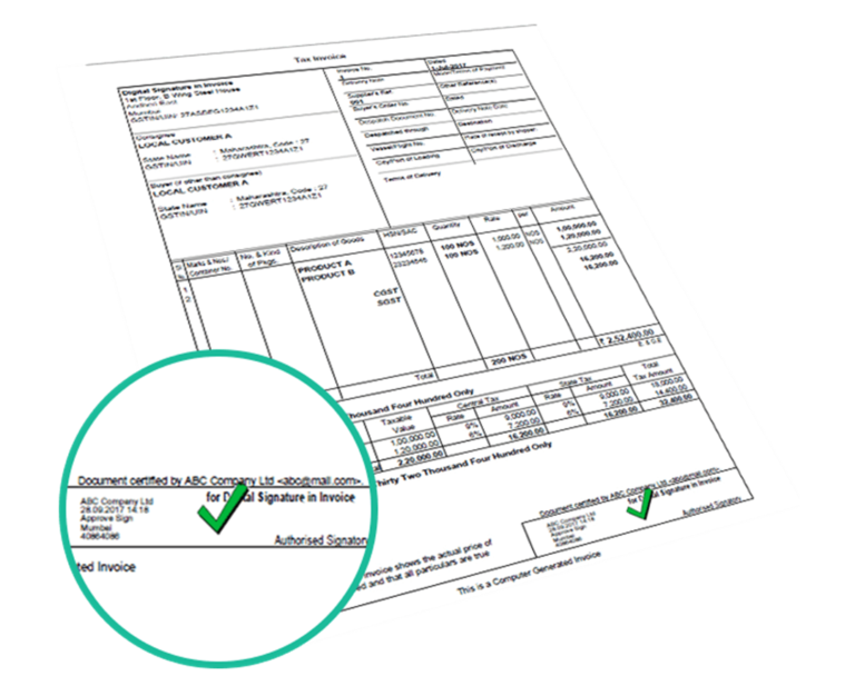 Invoice Signing – ACE Technology
